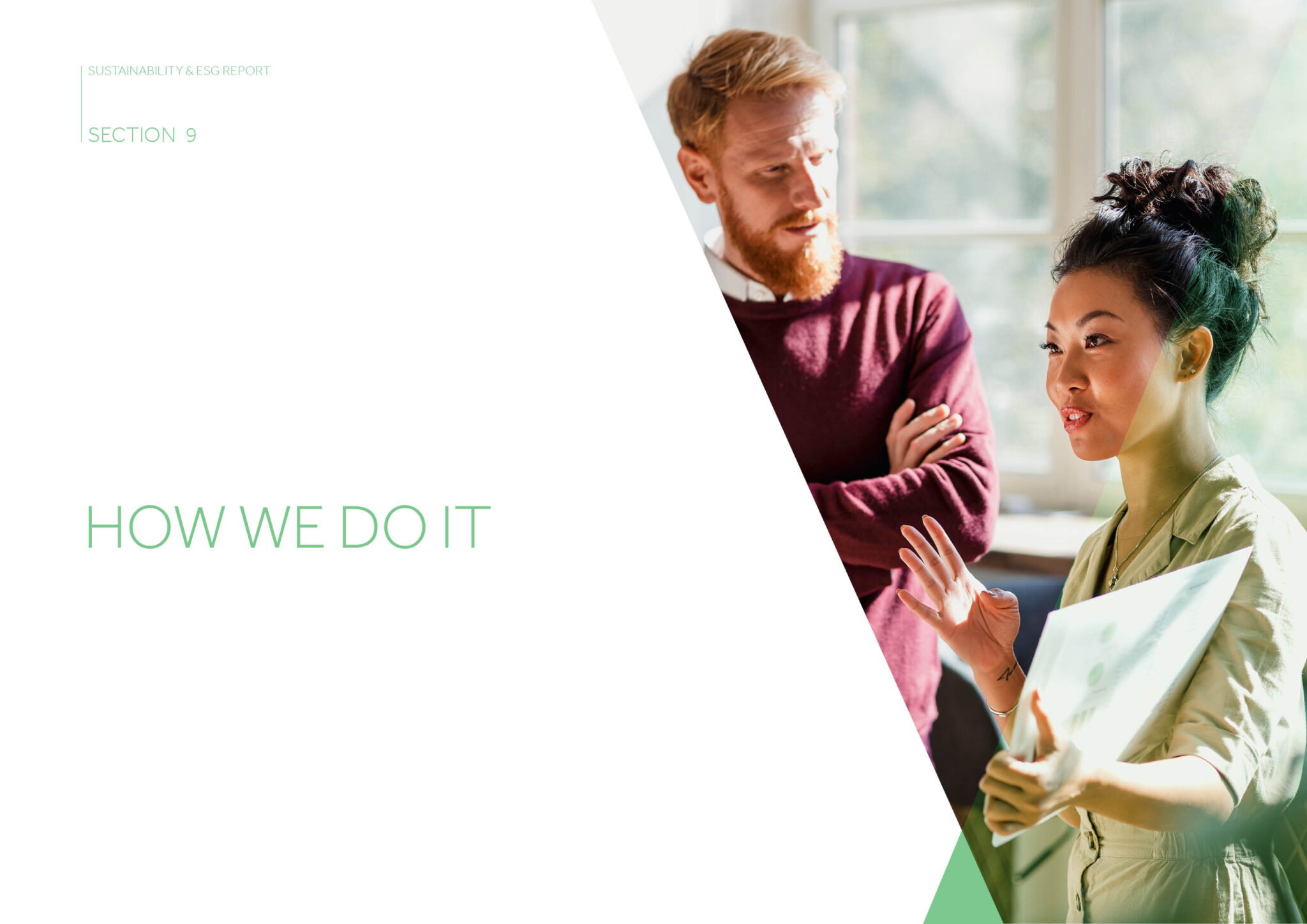 Sustainability and ESG report template