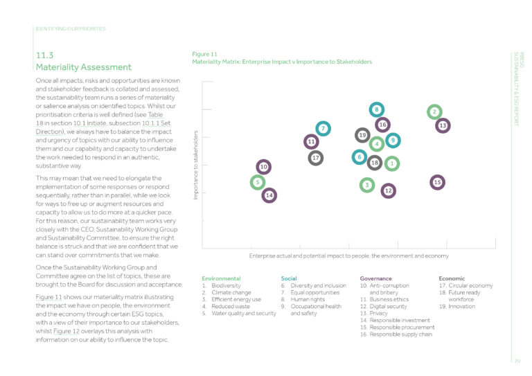 Sustainability and ESG report template